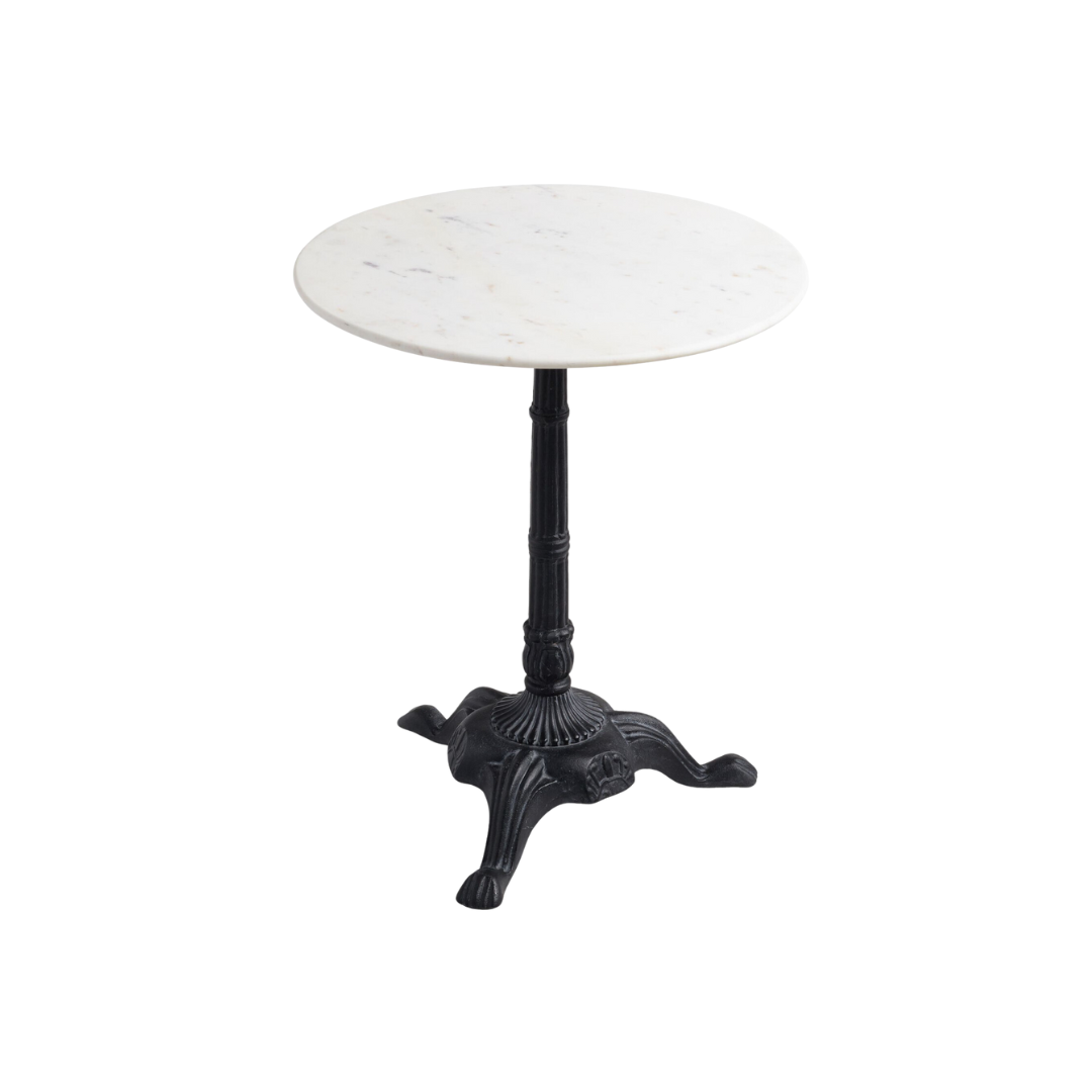 Round Marble Bistro Table Cass Makes Home