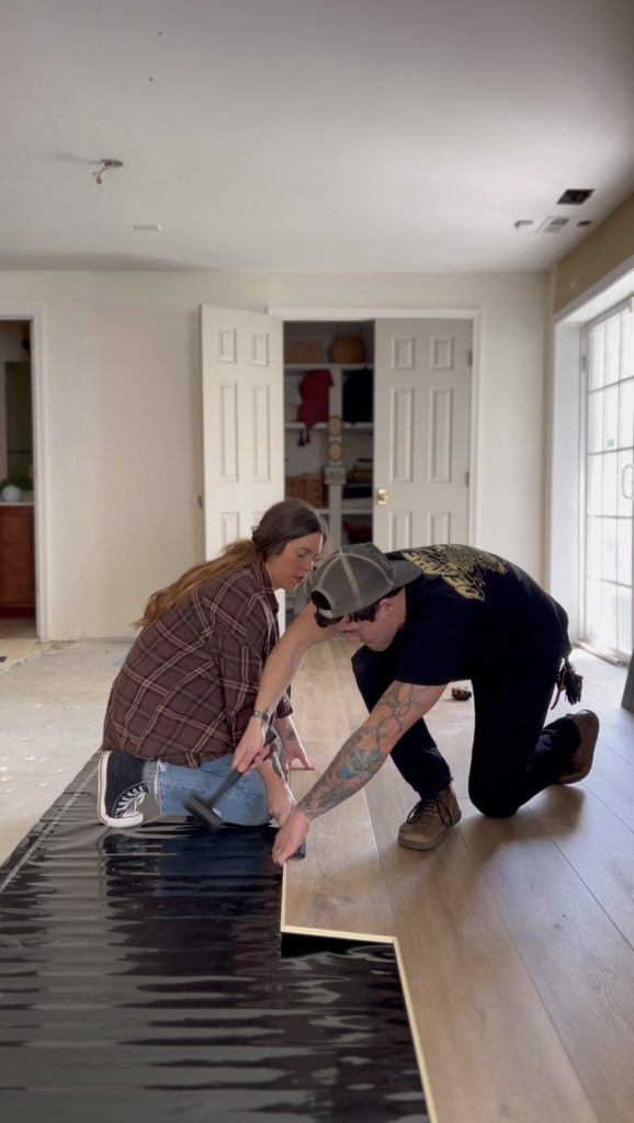 BASEMENT RENOVATION - FLOORING - Cass Makes Home