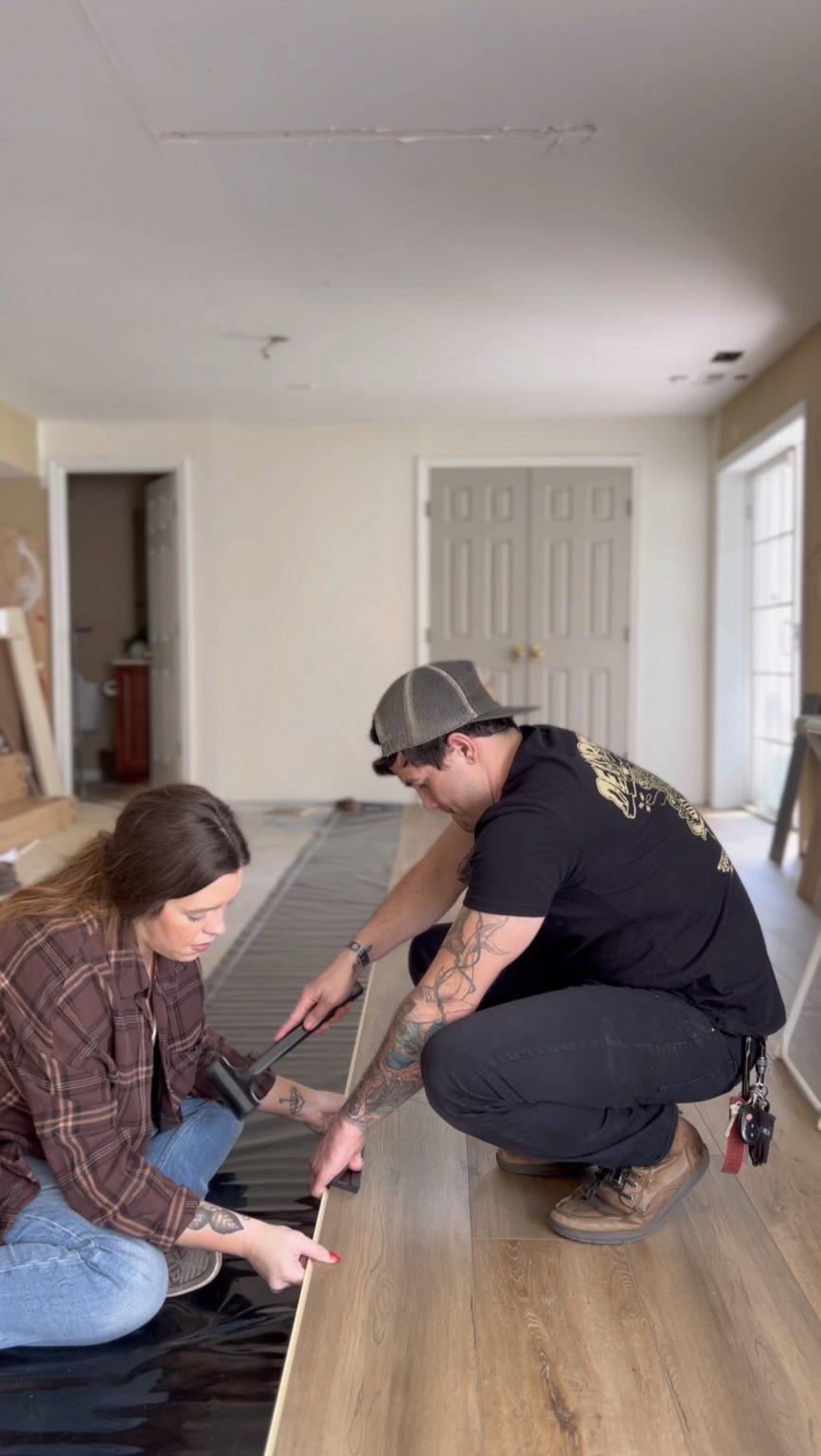 BASEMENT RENOVATION - FLOORING - Cass Makes Home