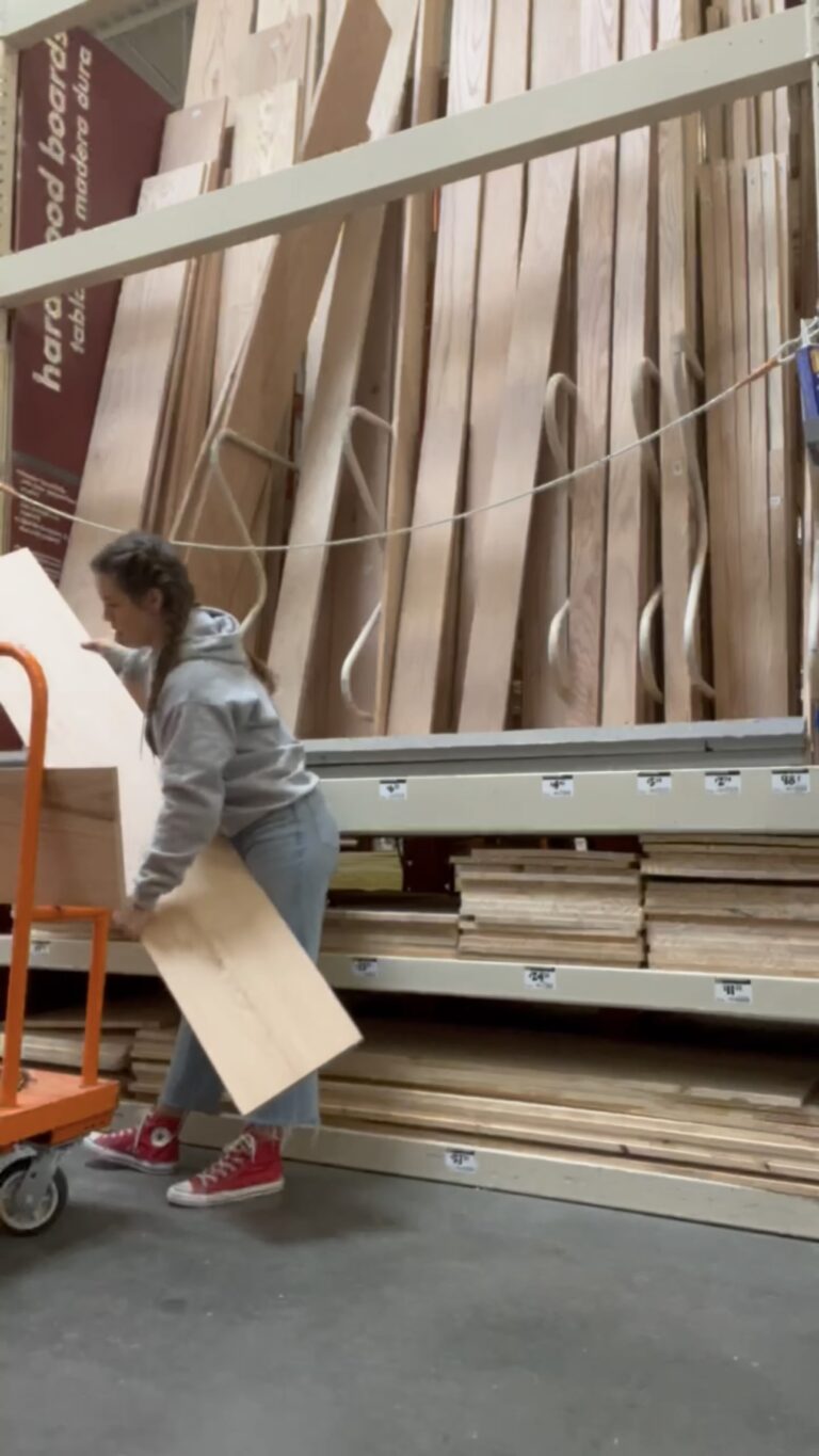 Hallway Table Build - Cass Makes Home