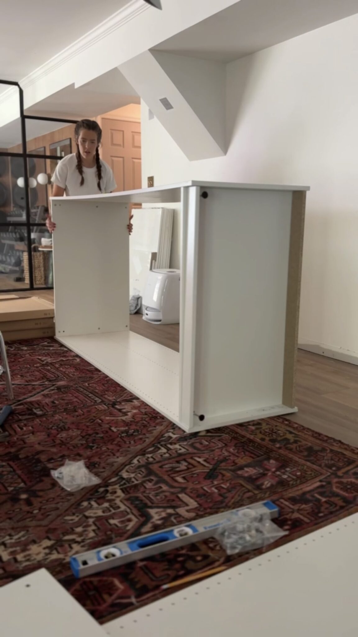 Basement Built Ins - Cabinet Assembly - Cass Makes Home