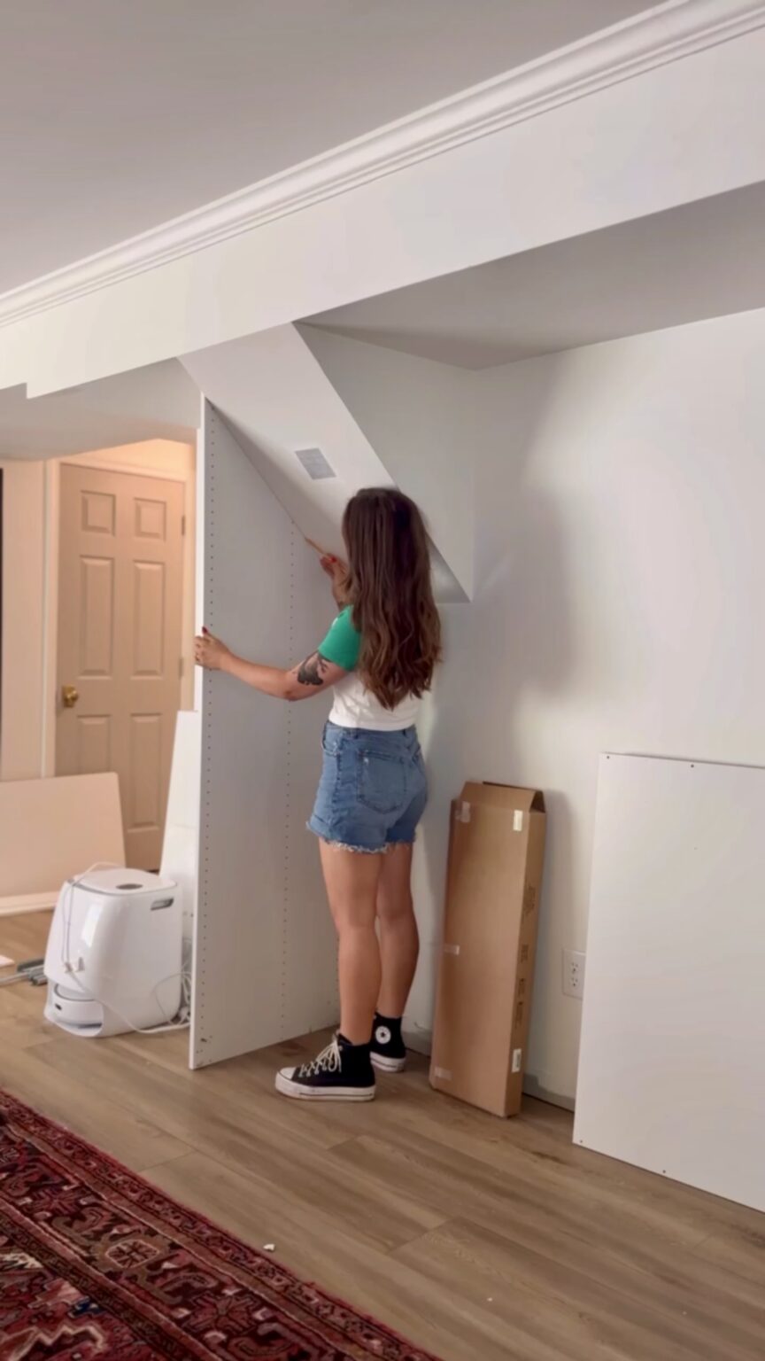 Basement Built Ins - Cabinet Assembly - Cass Makes Home