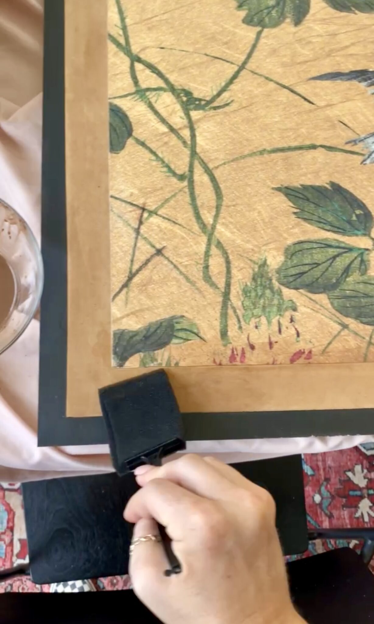 DIY Folding Screen Art - Cass Makes Home