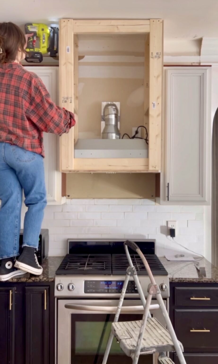 DIY Range Hood: Kitchen Makeover - Cass Makes Home